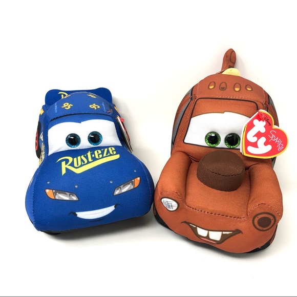 Ty | Toys | Set Of 2 Ty Sparkle Disney Pixar Mater Fabulous Lighting ...